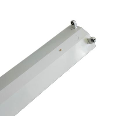 China T8 led  fixture with double 2*40W 1200MM YX-8302 led housing lamp 4feet light bracket fluorescent lighting batten for sale
