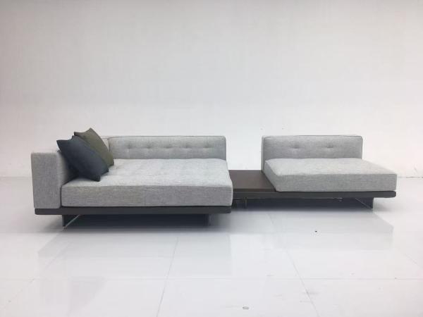 Luxurious Italian Inspired Modern Minimalist Leather Or Fabric Sofa Sectionals