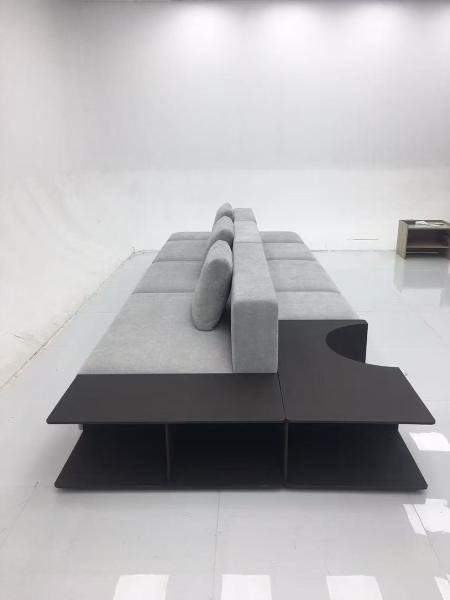 Luxurious Italian Inspired Modern Minimalist Leather Or Fabric Sofa Sectionals