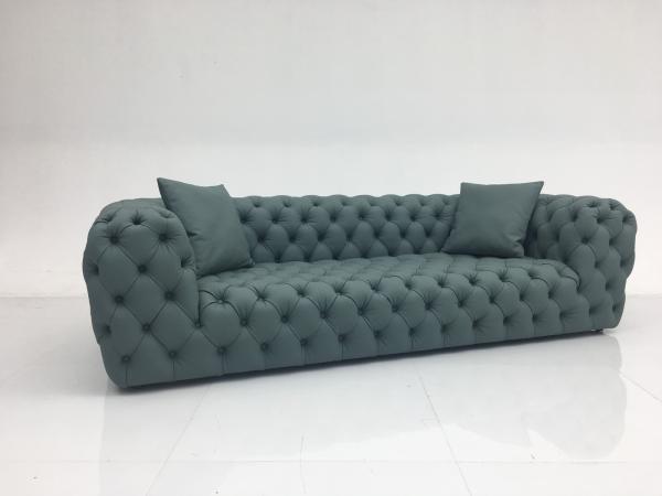 Quality Cozy And Stylish Living Room With Fabric Leather Upholstered Sectional Couch for sale