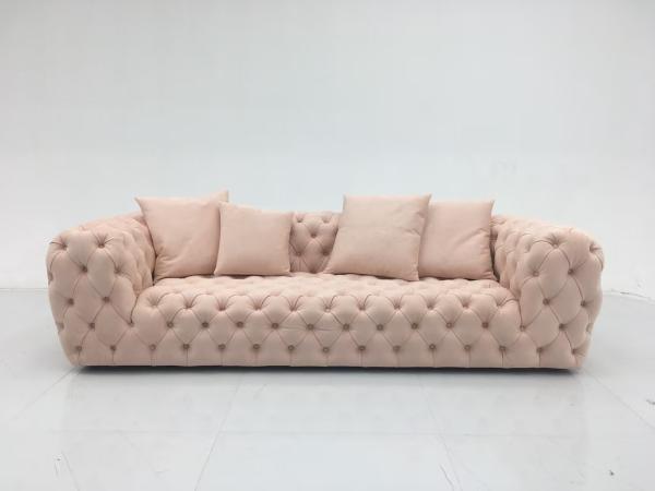 Quality Cozy And Stylish Living Room With Fabric Leather Upholstered Sectional Couch for sale