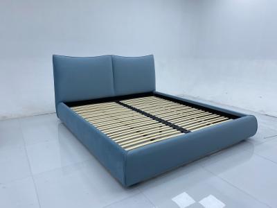 Quality Homes And Hotels Modern Minimalist Italian Style Leather Fabric Bed for sale