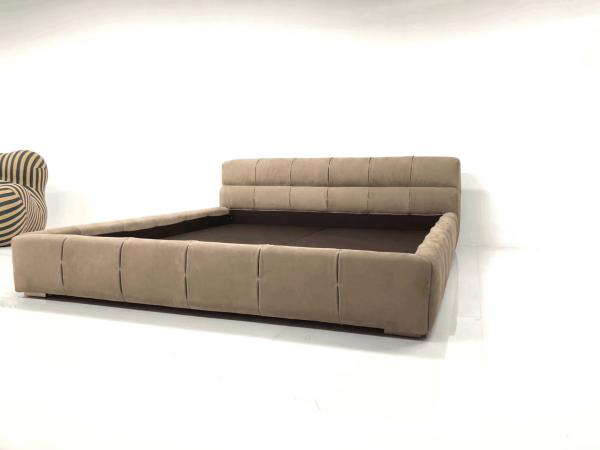 Quality No Mattress Leather Bed No Underbed Storage Luxurious And Comfortable for sale