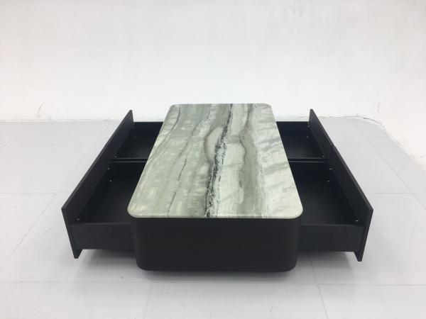 Quality High End Modern Coffee Table In Marble Wood Hardware For Home Hotel for sale