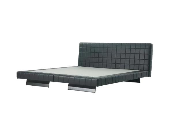 Quality Modern Minimalist Bed With Italian Leather Accents Luxury Redefined for sale