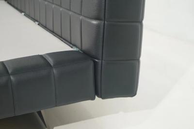 Quality Modern Minimalist Bed With Italian Leather Accents Luxury Redefined for sale