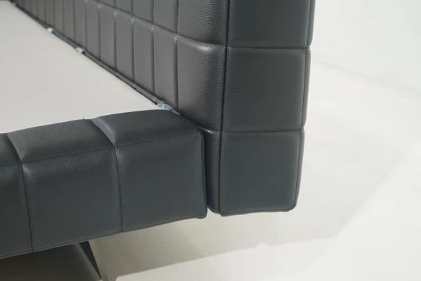 Quality Modern Minimalist Bed With Italian Leather Accents Luxury Redefined for sale