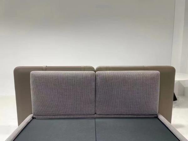 Quality High End Leather And Fabric Bed Italian Minimalist Elegance for sale