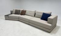 Quality High End Italian Style Fabric Sectional Sofa Bed Minimalist Design For Hotel for sale