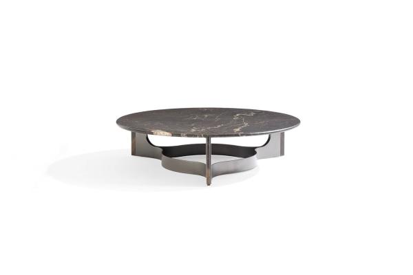 Quality Sleek Modern Minimalist Coffee Table Marble Wood Metal Sectional Wood Leg for sale