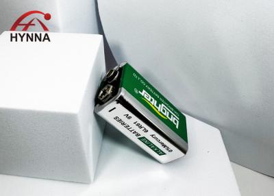 China Alkaline Zinc Manganese Dioxide Battery 9V Zn MnO2 Battery Cell IEC 6LF22 / 6LR61 for sale