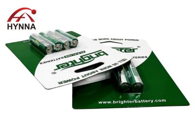 Cina 1.5V Batteria AAA alcalina LR03 2 Pcs Blister di carta OEM 4pcs Blister Pack Batterie in vendita