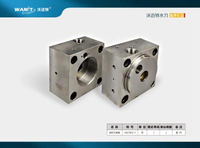 China 007303-1 FLOW 60k Intensifier End Bell Assembly Right Side Waterjet Parts Replacement for sale