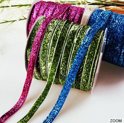China Cheap Custom plain color pe satin customize size Gold Metallic ribbon polyester for sale
