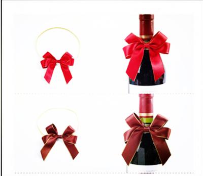 China Bows Design 4 Inch Double Faced plain colors Satin Bow Ribbon 100% Polyester For Flowers Wine Bottle Package for sale