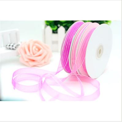 China Custom Size Rainbow Colors Single Face Satin Ribbon Satin Edged Organza Ribbon Silk Printingcelebrate it for christmas for sale