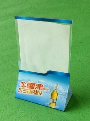 China Heat printing Acrylic table holder for sale