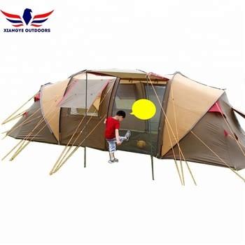 China Family Cabin Tent Camping Tent with 2 Bedroom and 1 Lliving Room for 8-10 People for sale