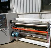China 1000mm Non Adhesive Automatic Rewinding Machine with Servo Motor and PLC Tension Control for sale