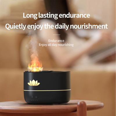 China Automatic Outage Protection Fire Flame Humidifier 350ml With Timing for sale