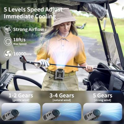 Китай Внутренний и наружный вентилятор для подвески талии со светодиодом SOS и аварийным питанием USB продается