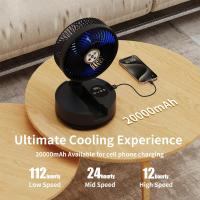 Quality Socool Fan 20000mAh Super Wind Portable Fan Remote Control Indoor And Outdoor Camping Fan Stretchable Adjustment 9th Speed 8h Timing USB Emergency Power Supply Foldable Fan for sale