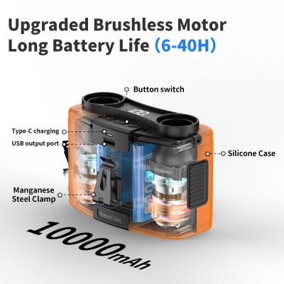 Китай Socool Fan 20000mAh Внутренний и наружный Внешний турбо вентилятор Многофункциональный клип вентилятор талии продается