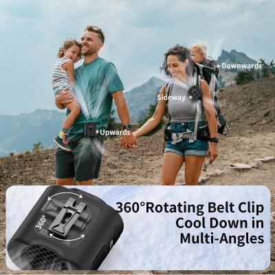 China Socool Fan 14500mAh Clip Waist Fan Stay Cool On The Move With Our Type-C Adjustable Mobile Fan And Rechargeable Battery Outdoor Turbo Fan for sale
