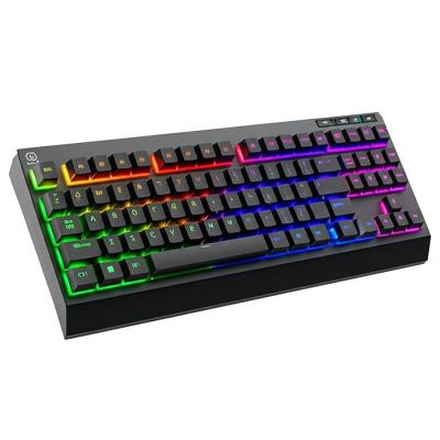 China Teclado de eje magnético con luz de fondo RGB con cambio de tecla N y pies ajustables para Windows y Mac en venta