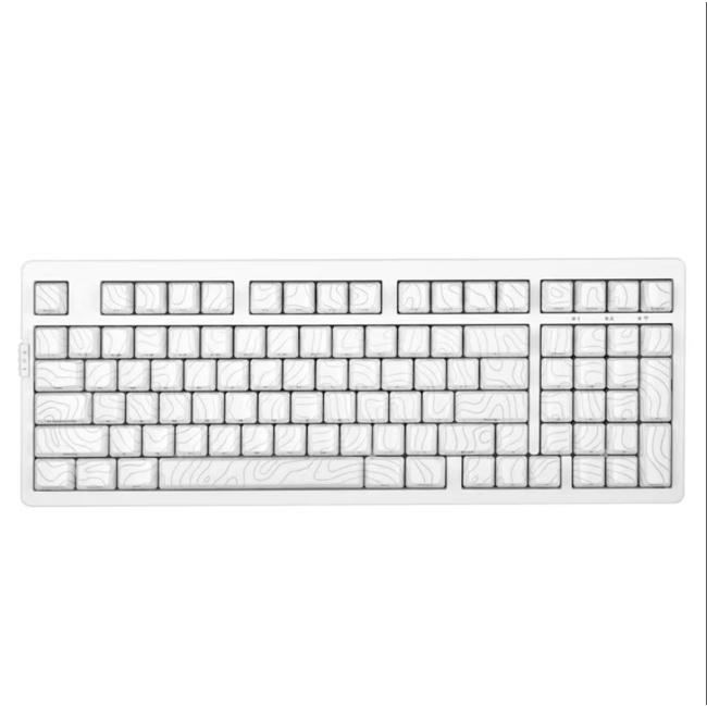 Magnetic Axis Keyboard - white mechanical keyboard