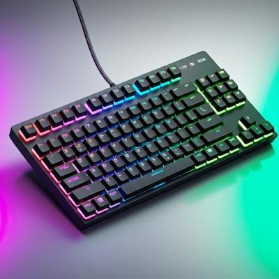 Cina Tastiera a asse magnetico full-size con frequenza di polling di 1000Hz, peso di 2,2 libbre e dimensioni di 17,6 x 5,3 x 1,5 pollici in vendita