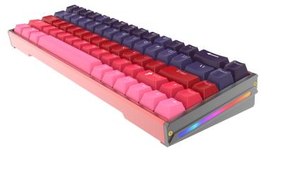 China Teclado profesional con eje magnético, interfaz USB, teclas ABS y marco de aleación de aluminio para juegos y escritura en venta