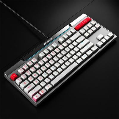 China Teclado profesional con eje magnético, interfaz USB, teclas ABS y marco de aleación de aluminio para juegos y escritura en venta