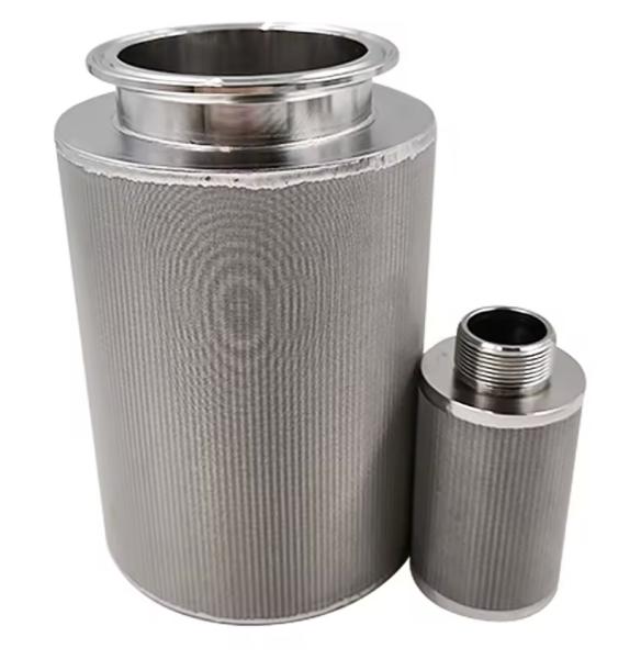 Quality New Condition 10 Micron Sintered Wire Mesh Filter Element Stainless Steel for sale