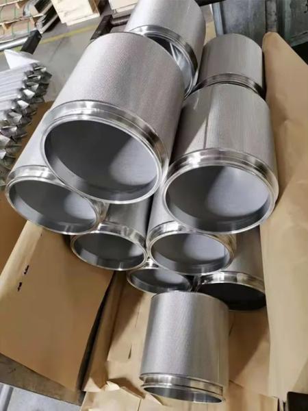 Quality New Condition 10 Micron Sintered Wire Mesh Filter Element Stainless Steel for sale