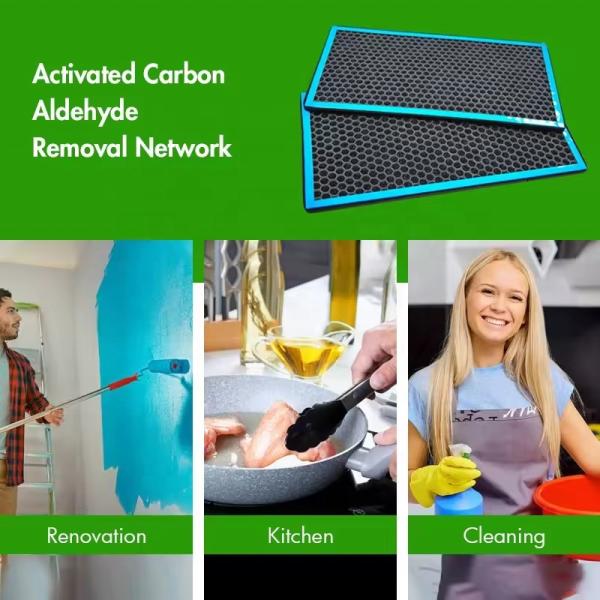 Quality Activated Carbon Filter Pads Electrical Panel Fan Charcoal Smoke Filter for sale