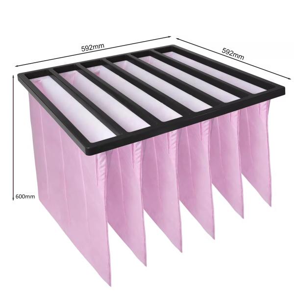 Quality Customized Good Quality F6 F7 F8 Air Handler Filter Bag Fiberglass Factory Price for sale