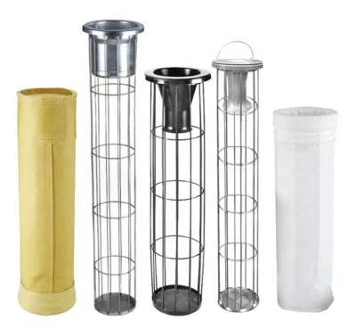 China Factory Direct Stainless Steel Filter Bag Cage Made of Galvanized Steel Wire With Nylon Fabric PP/PE Removal Dust Collector for sale