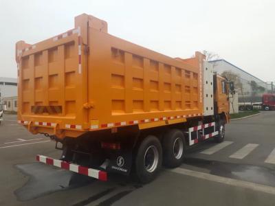 Cina CNG Heavy Dump Truck SHACMAN F3000 8x4 Tipper Truck 380hp EuroV Giallo in vendita