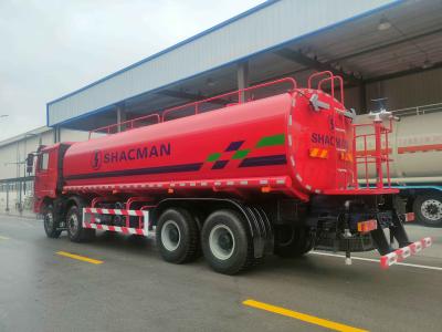 Cina SHACMAN F3000 camion serbatoio dell'acqua 8x4 380hp EuroII rosso 4000 gallone camion dell'acqua in vendita