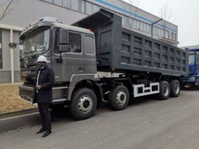 중국 샤크만 F3000 틱퍼 트럭 8x4 375 유로비 회색 판매용