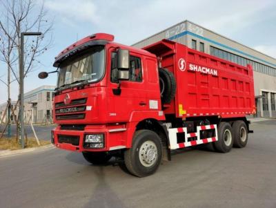 중국 SHACMAN F3000 덤프 트럭 6x4 375 유로V 레드 12 타이어 5200와 함께 판매용