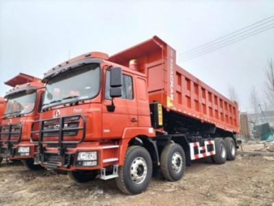 China SHACMAN Heavy Duty Tipper Truck F3000 8x4 375Hp EuroV Orange Dump Truck for sale