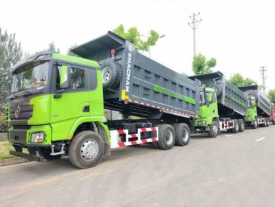 중국 SHACMAN X3000 티퍼 덤프 트럭 6x4 380hp 유로 2 녹색 판매용