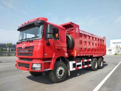 중국 SHACMAN 30T 박스 덤프 트럭 F3000 6x4 375 유로V 빨간색 판매용