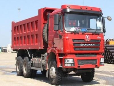 China 10 pogingen SHACMAN Red Dump Truck F3000 Dump Truck Voertuig 380HP voor de mijnbouw Te koop