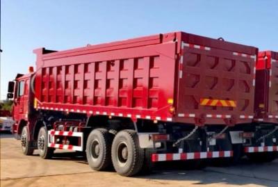 Cina SHACMAN F3000 Pesante camion spazzatura Rosso per miniere camion spazzatura 380HP 8X4 in vendita