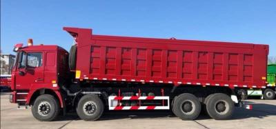 Cina SHACMAN F3000 Tipper Dump Truck 8x4 380 EuroII Rosso Motore Diesel WEICHAI in vendita
