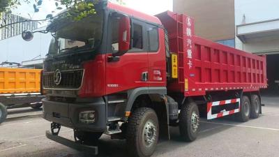 중국 SHACMAN F3000 8x4 375hp 유로V 덤프 트럭 WEICHAI 엔진 노란색 판매용