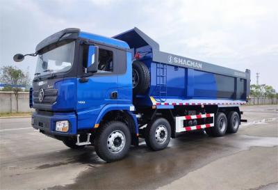 중국 SHACMAN 8x4 400HP 유로V 블루 무거운 덤프 트럭 판매용